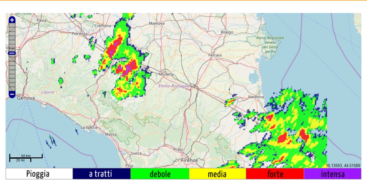 Forti temporali in atto, vediamo l'evoluzione per le prossime ore - Centro Meteo Emilia Romagna